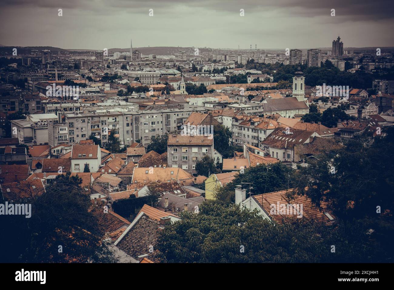 Aerial view belgrade downtown hi-res stock photography and images - Alamy