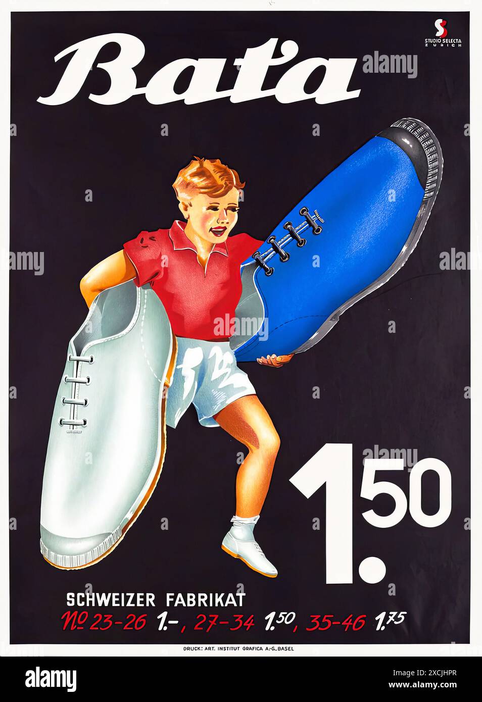 Vintage bata poster hi-res stock photography and images - Alamy