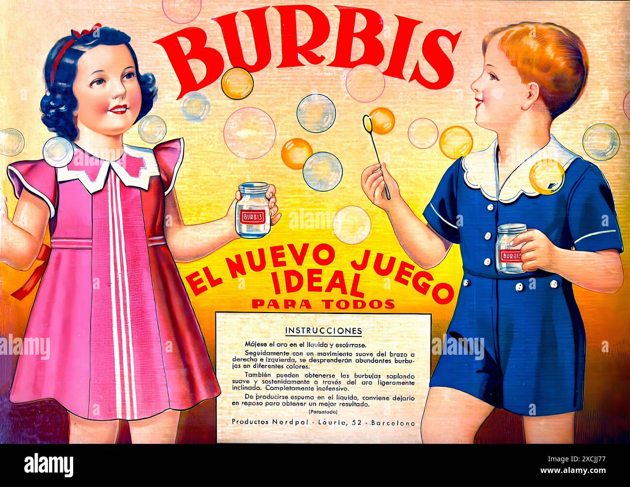 Burbis, El nuevo juego ideal para todos, Barcelona, c. 1930s - Vintage ...
