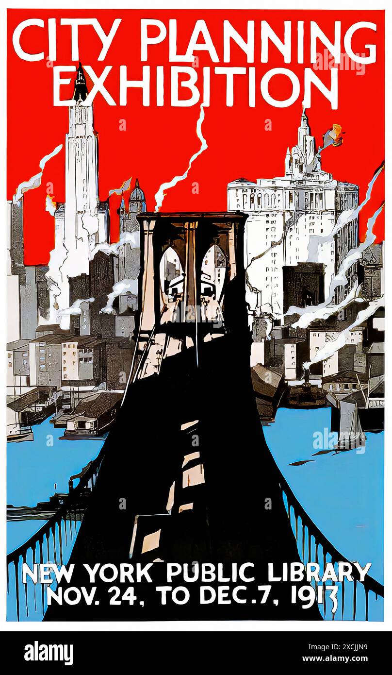 Illustration new york city vintage hi-res stock photography and images ...