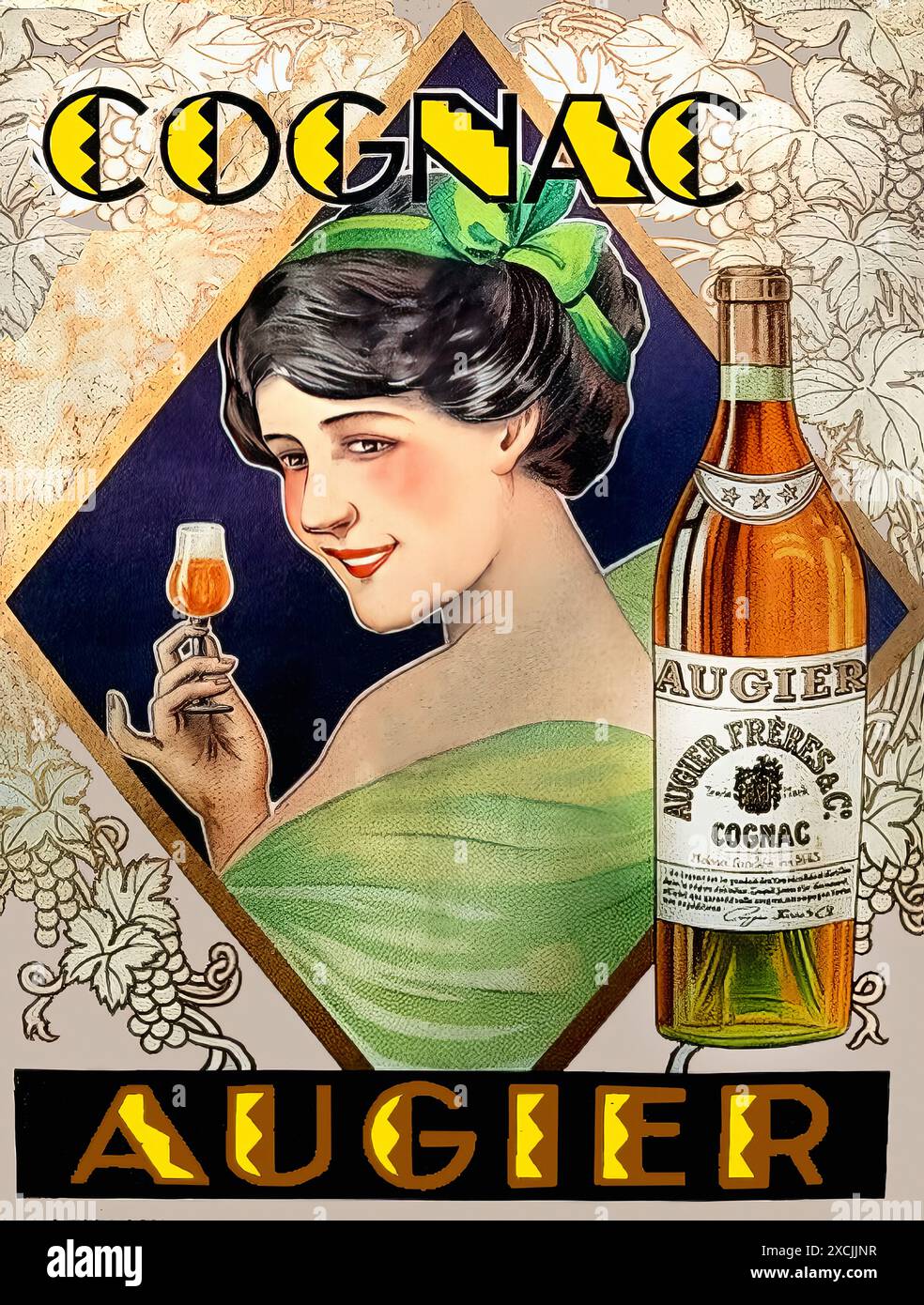 Cognac advertising poster hi-res stock photography and images - Alamy