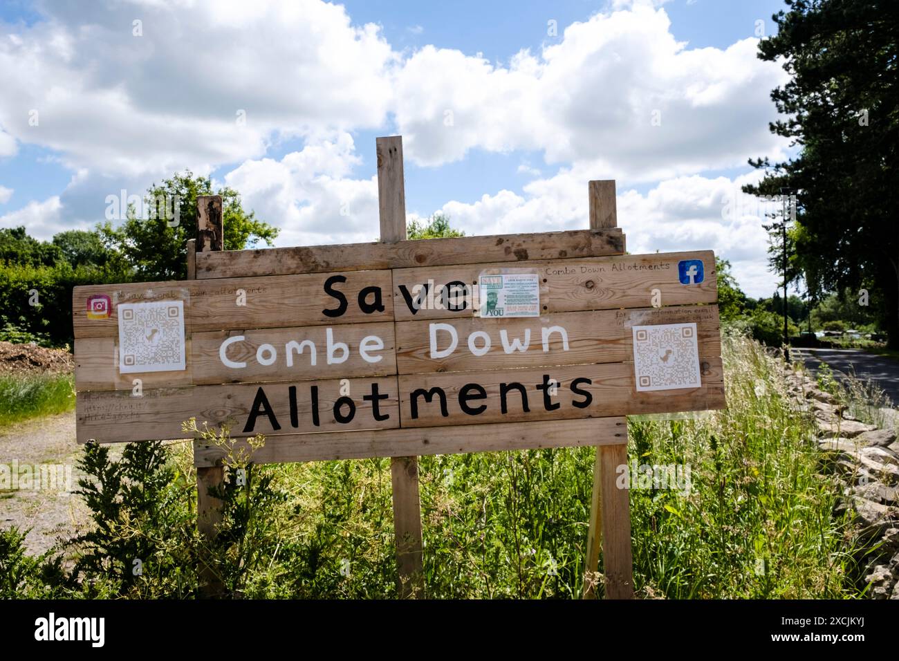Combe Down Allotments near Bath. The owner of the land has given Bath ...