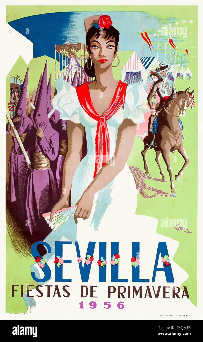 Sevilla travel poster hi-res stock photography and images - Alamy