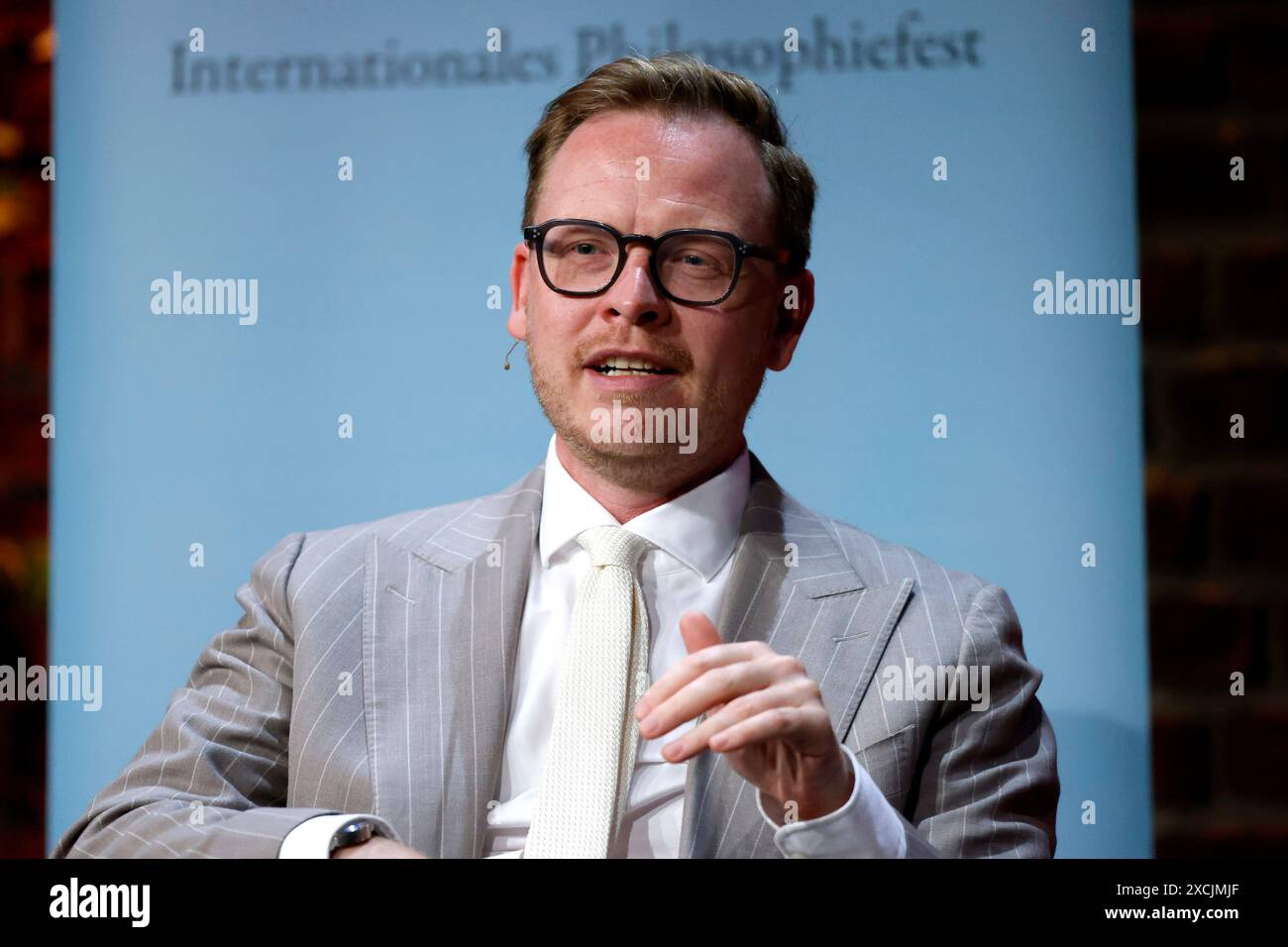 Philosoph und Autor Markus Gabriel auf der Phil.Cologne 2024 ...