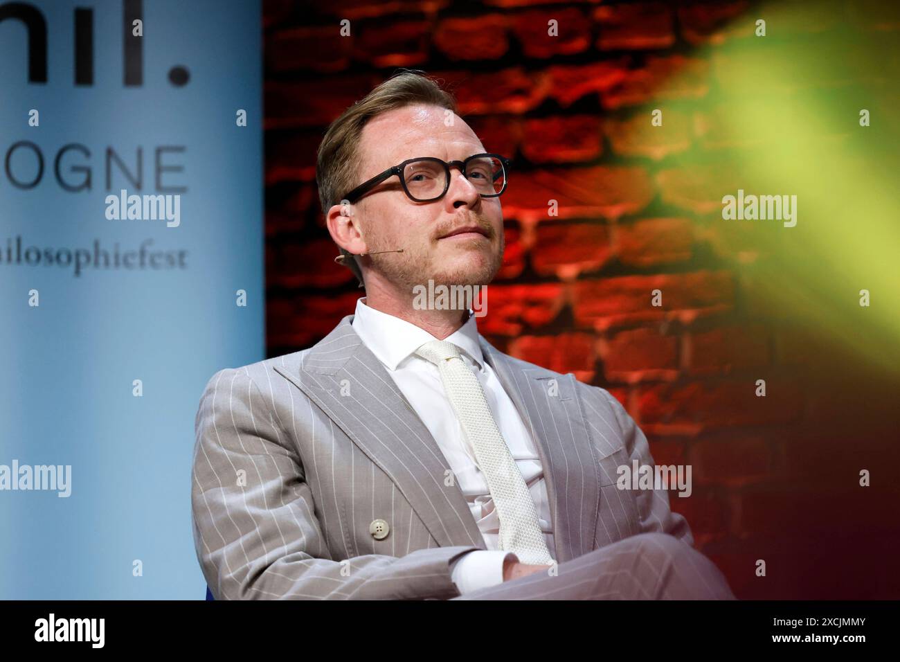 Philosoph und Autor Markus Gabriel auf der Phil.Cologne 2024 ...