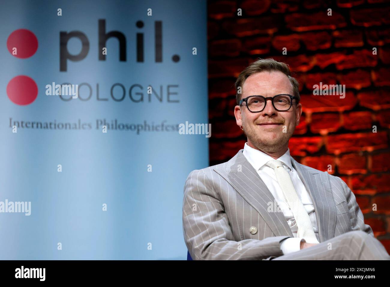 Philosoph und Autor Markus Gabriel auf der Phil.Cologne 2024 ...