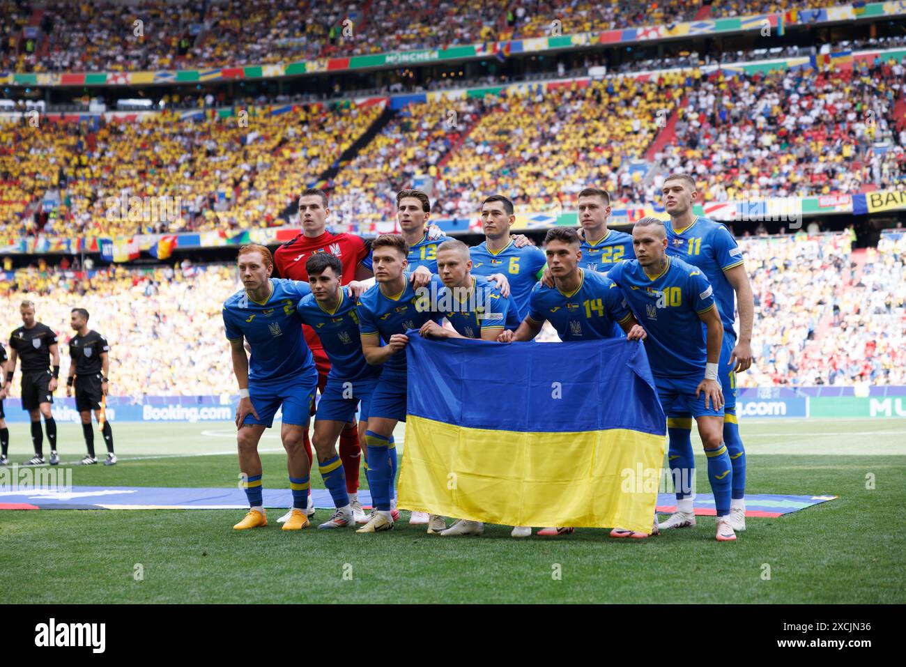 Team of Ukraine during UEFA Euro 2024 game between national teams of ...
