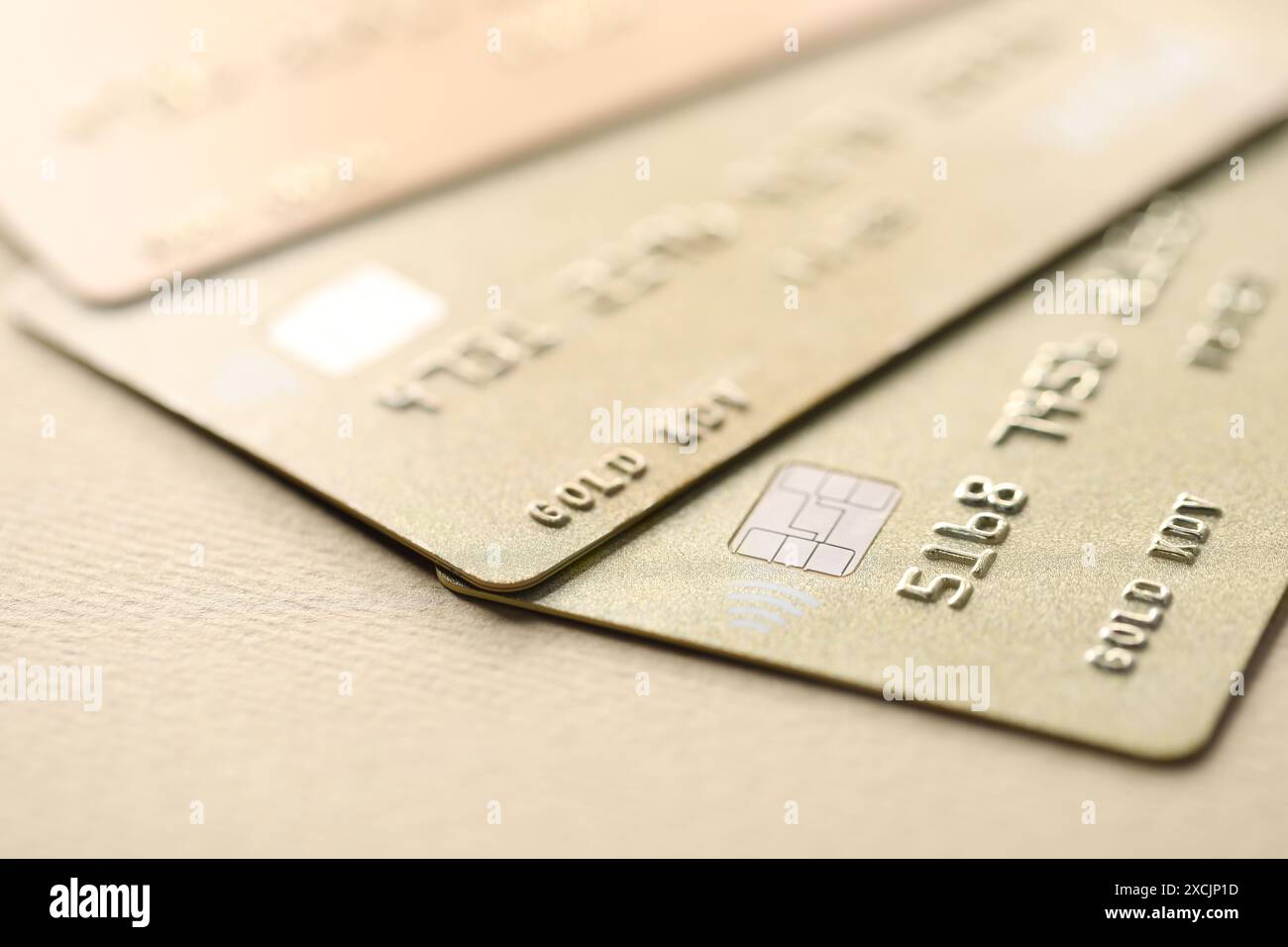 Different credit cards on table, closeup view Stock Photo - Alamy