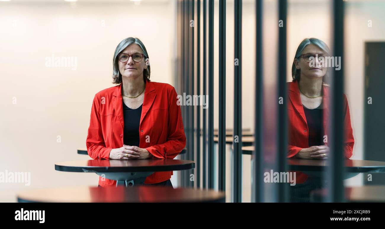 17 June 2024, Hesse, Frankfurt/Main: Christiane Benner, First ...