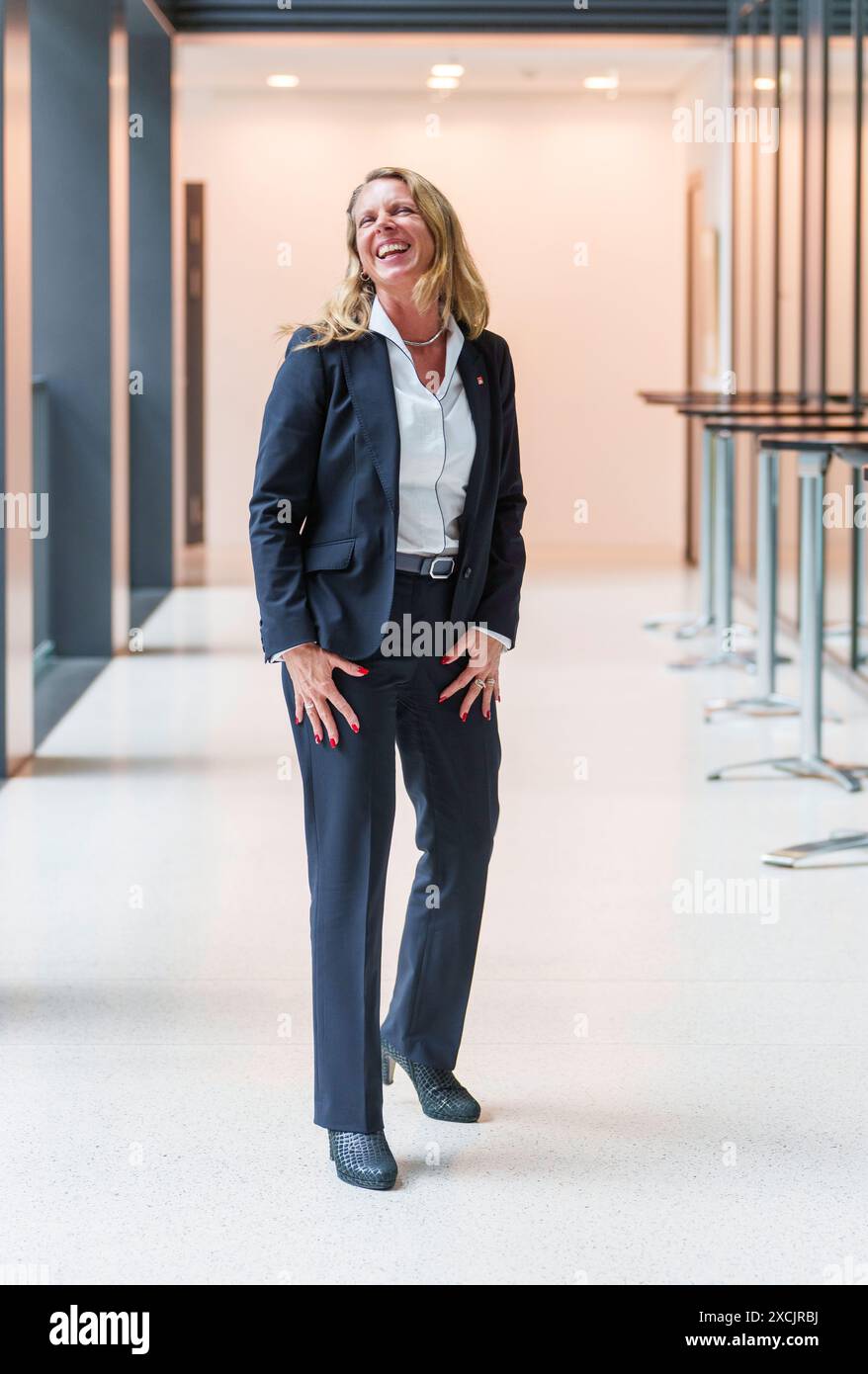 17 June 2024, Hesse, Frankfurt/Main: Nadine Boguslawski, IG Metall's ...