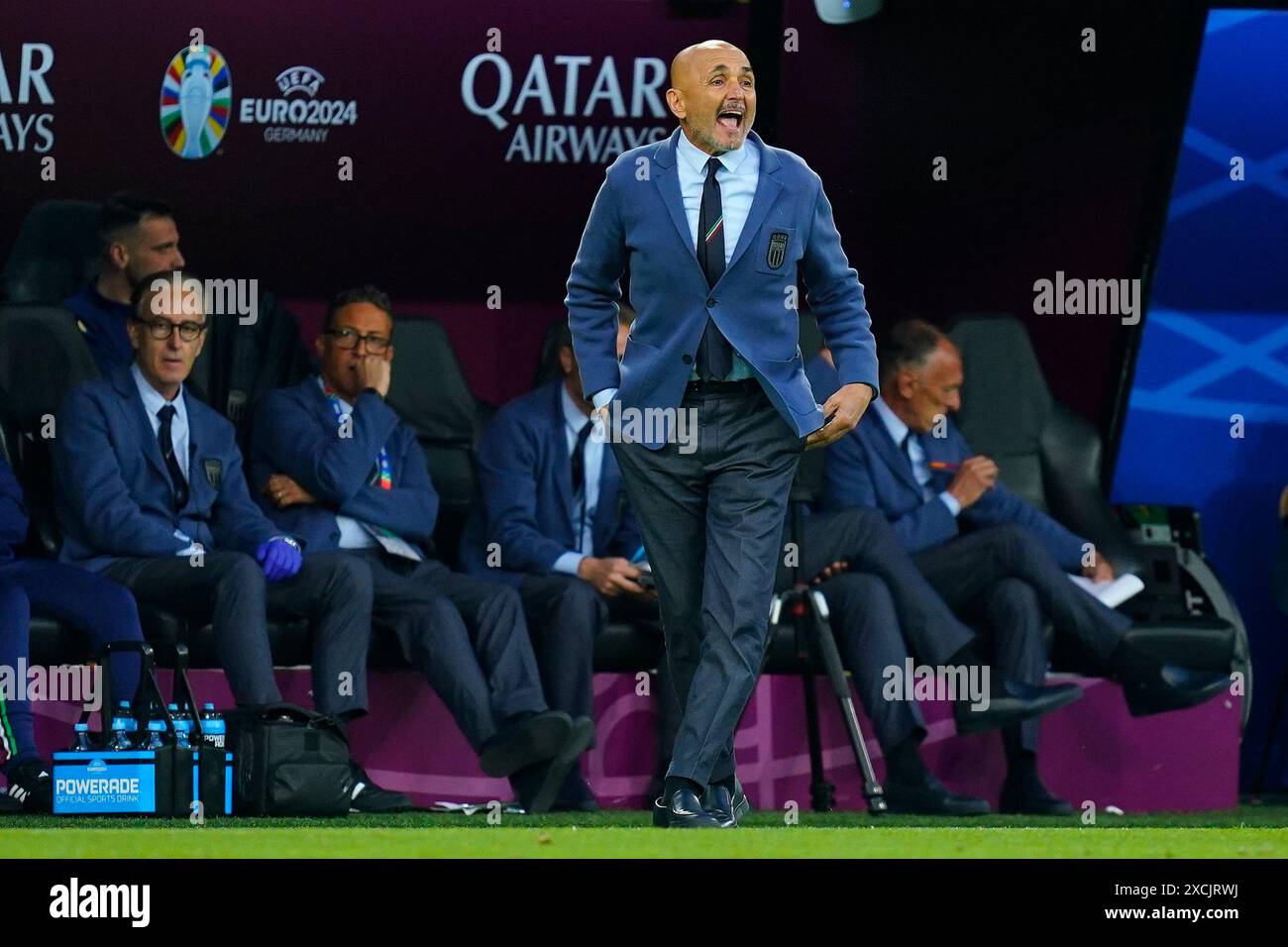 Italy head coach Luciano Spalletti during the UEFA Euro 2024 match ...