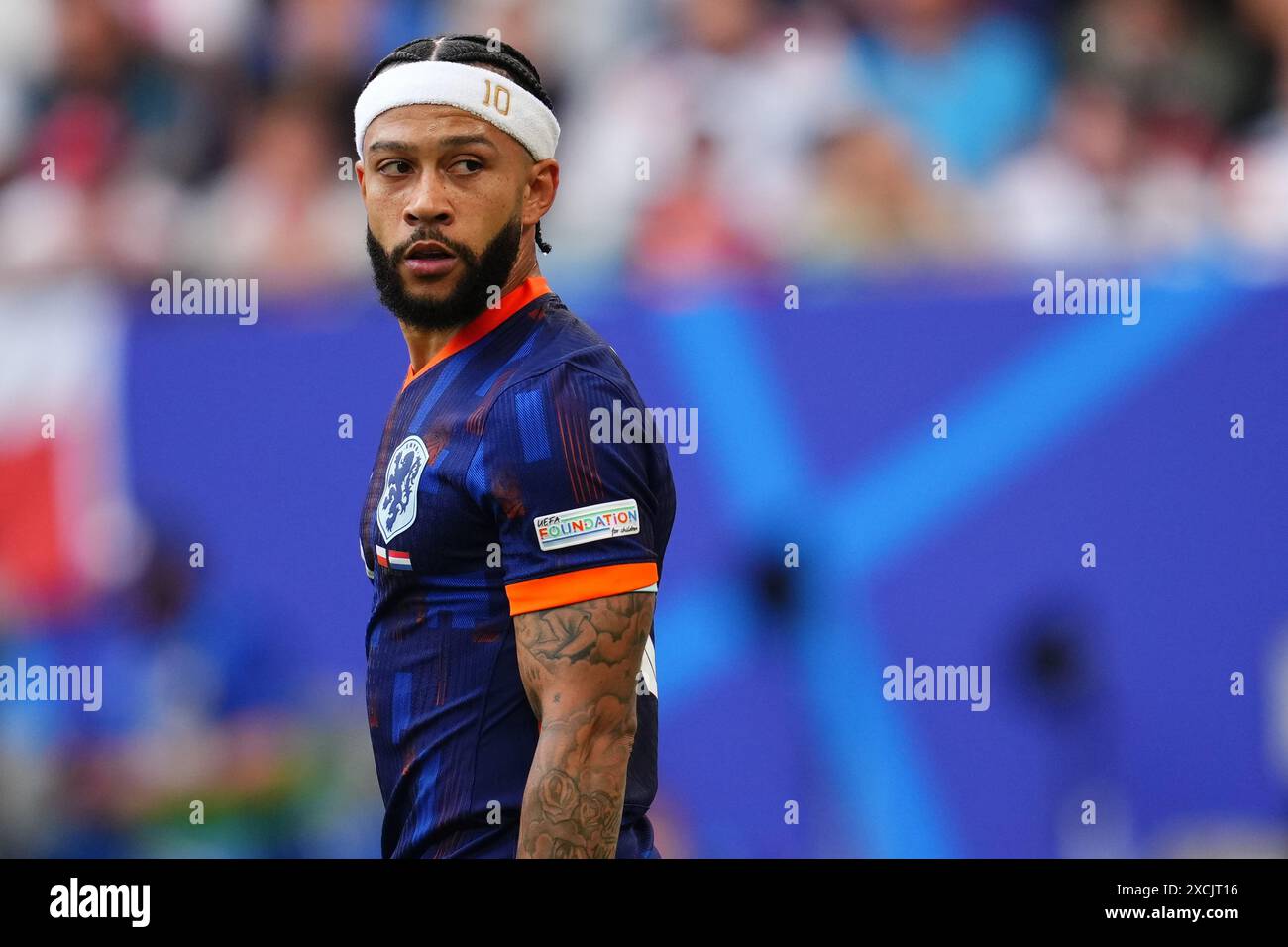 Memphis Depay of Netherlands during the UEFA Euro 2024 match between ...