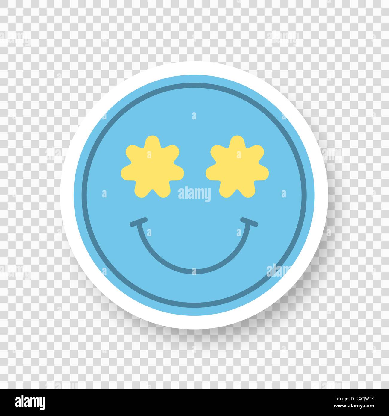 A smiling smiley face on a transparent background. A smiley face ...