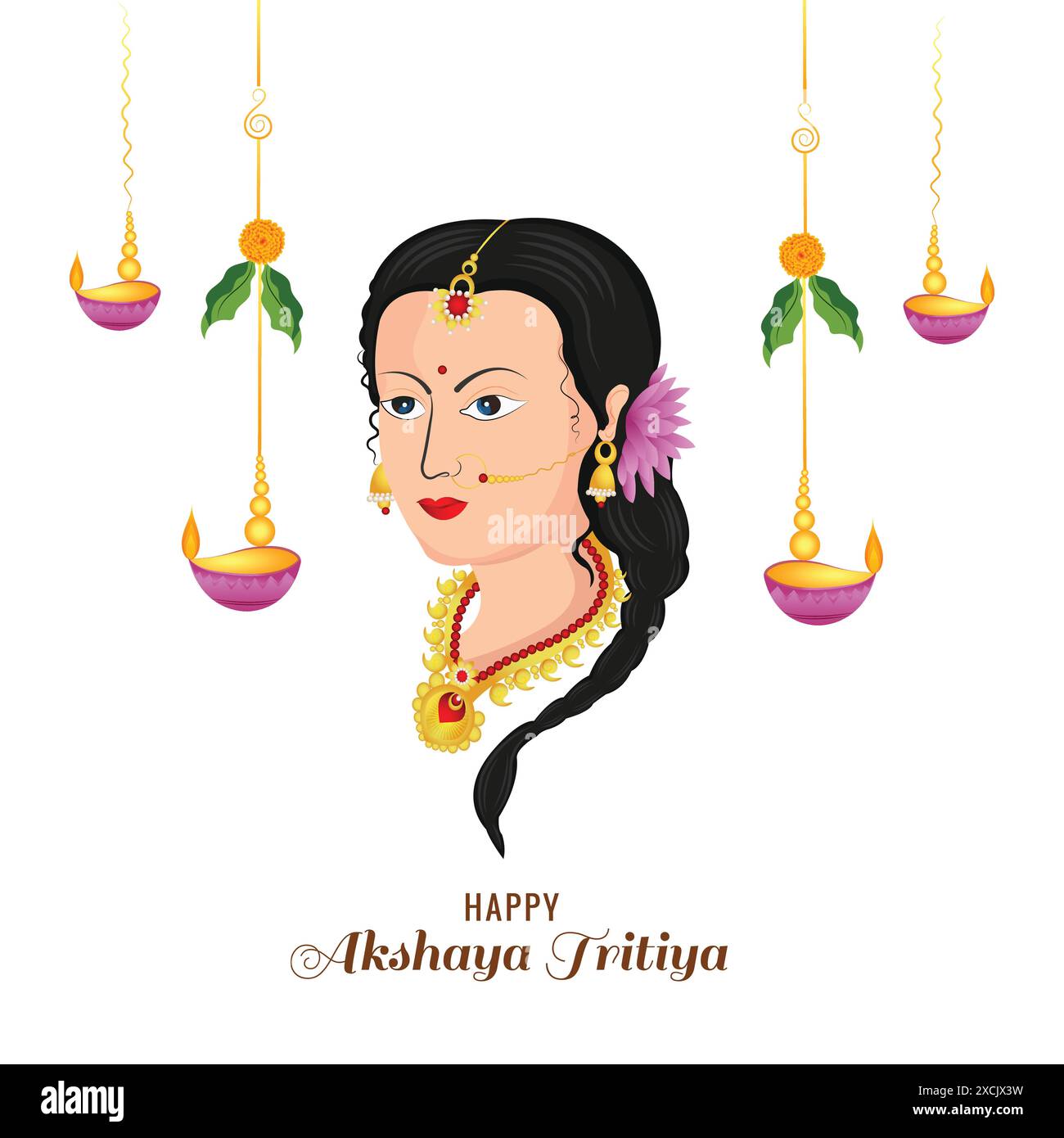Happy akshaya tritiya Stock Vector Images - Alamy