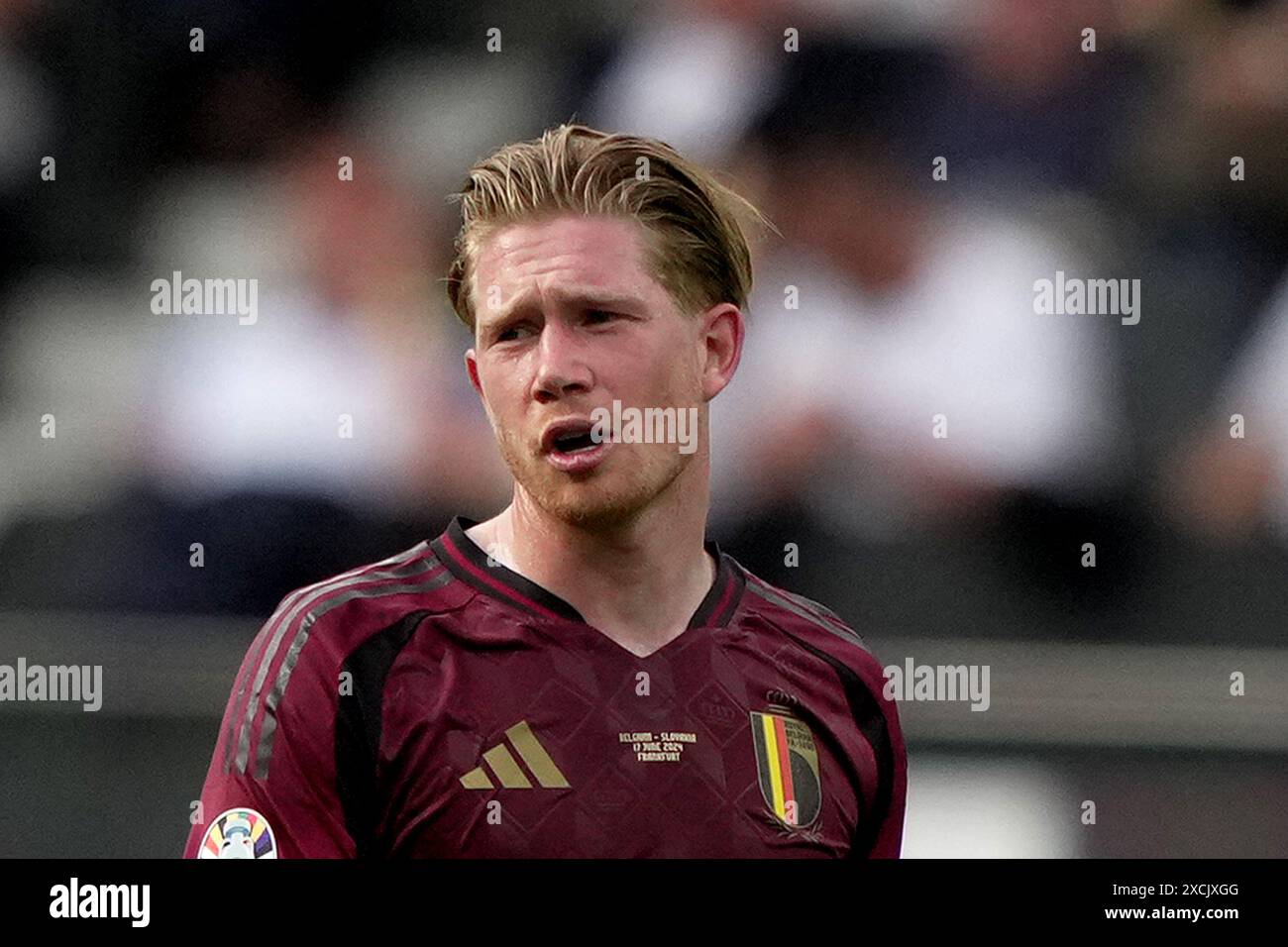 Frankfurt, Germany. 17th June, 2024. Belgium's Kevin De Bruyne during ...