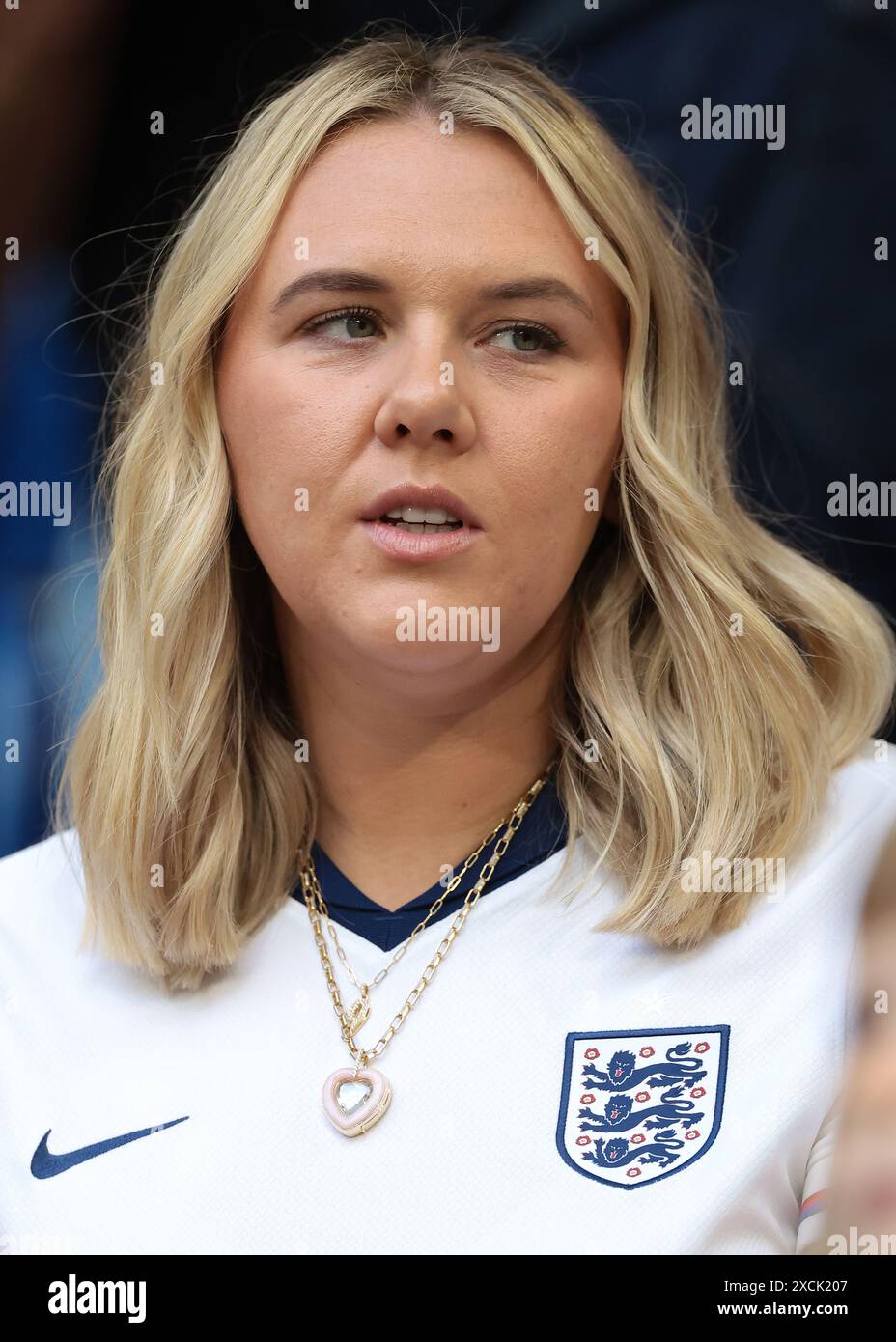 Gelsenkirchen, Germany. 16th June, 2024. Kate Goodland, wife of Harry ...