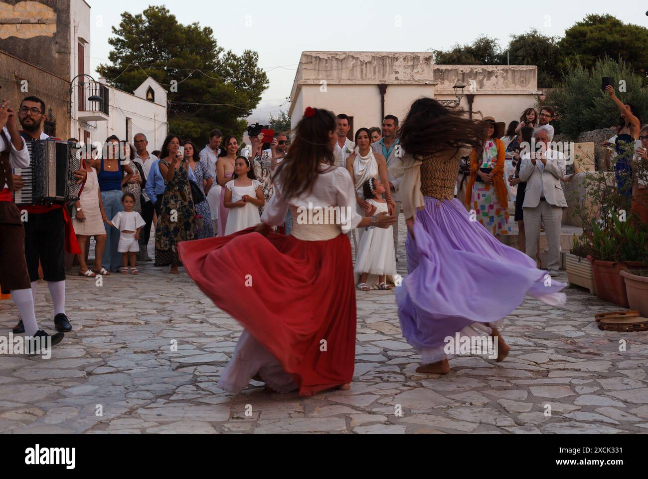 Scopello, Italy - July 29, 2023: Italian folk dance ensemble Kisti Semu ...