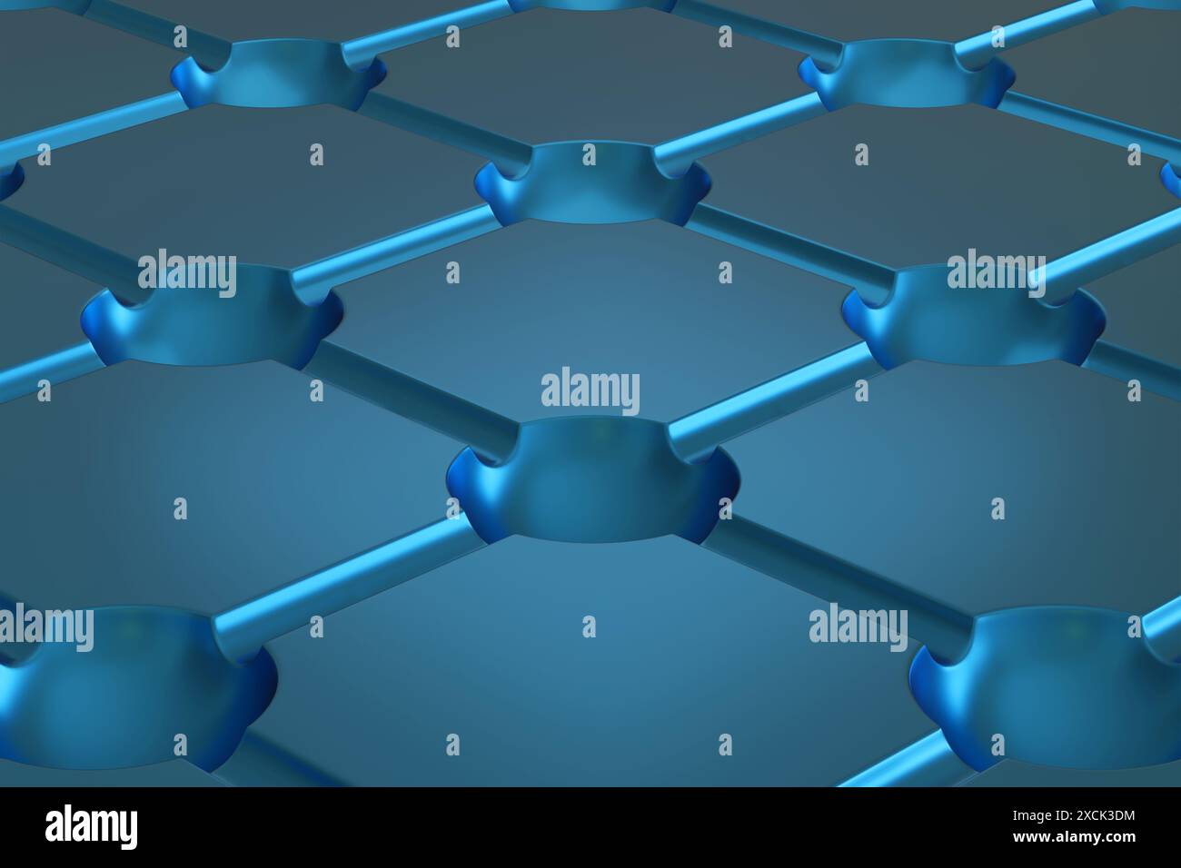 Connected spherical holes. Abstract background. 3d illustration Stock ...