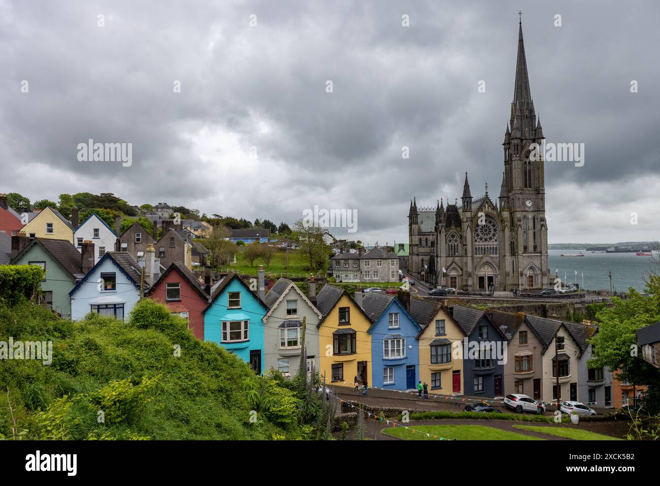 Cork ireland colorful houses and church hi-res stock photography and ...