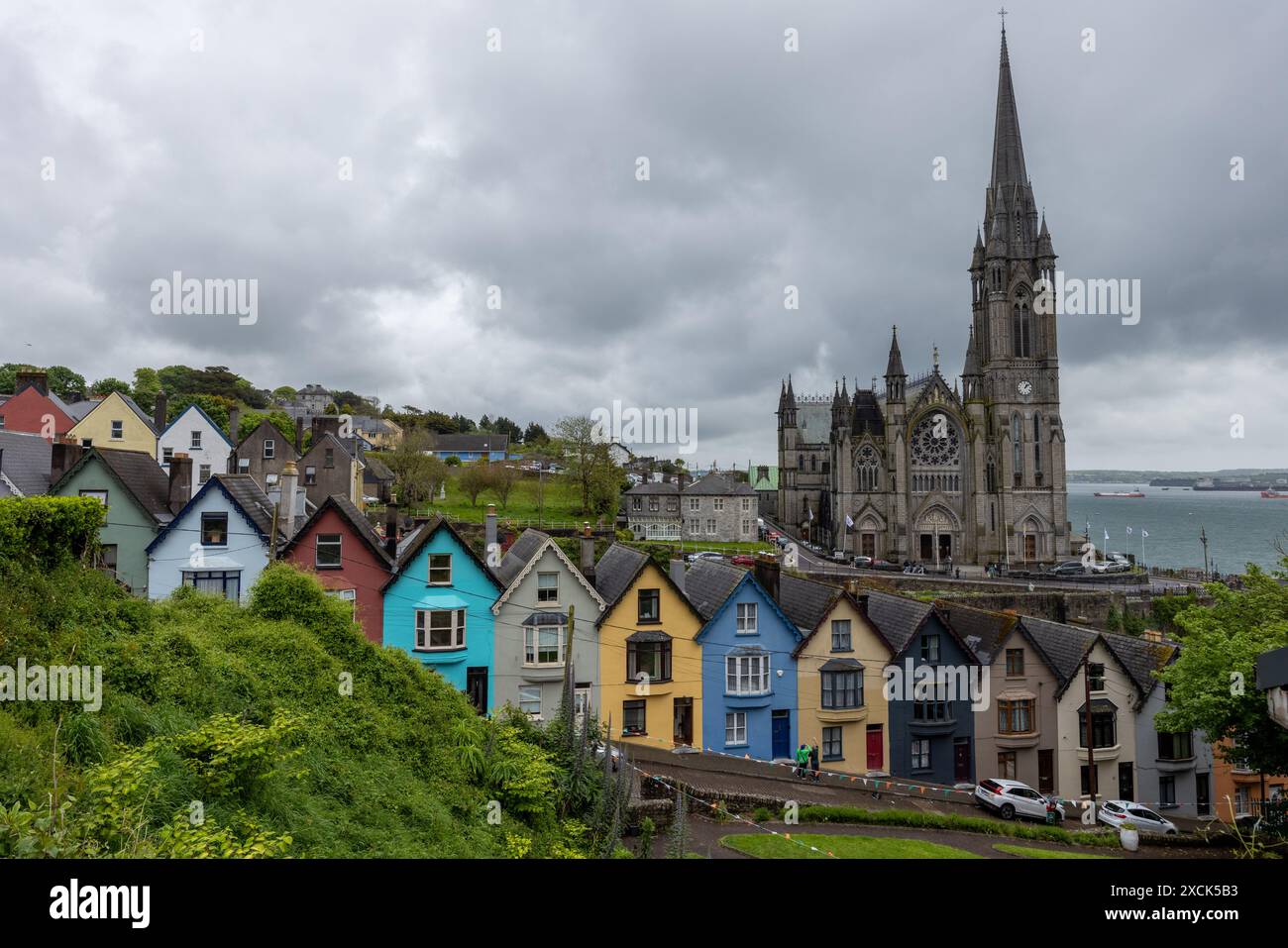 Cork ireland colorful houses and church hi-res stock photography and ...