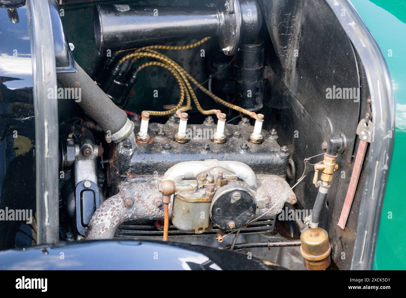 Austin 7 engine. Classic Cars On Lytham Green 2024 Stock Photo - Alamy