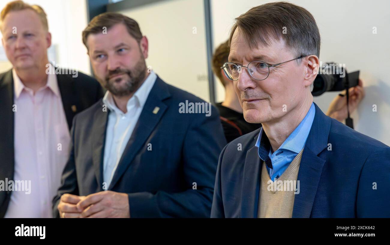 17.06.2024, Solingen, Klinikum, Gotenstrasse, Bundesgesundheitsminister ...