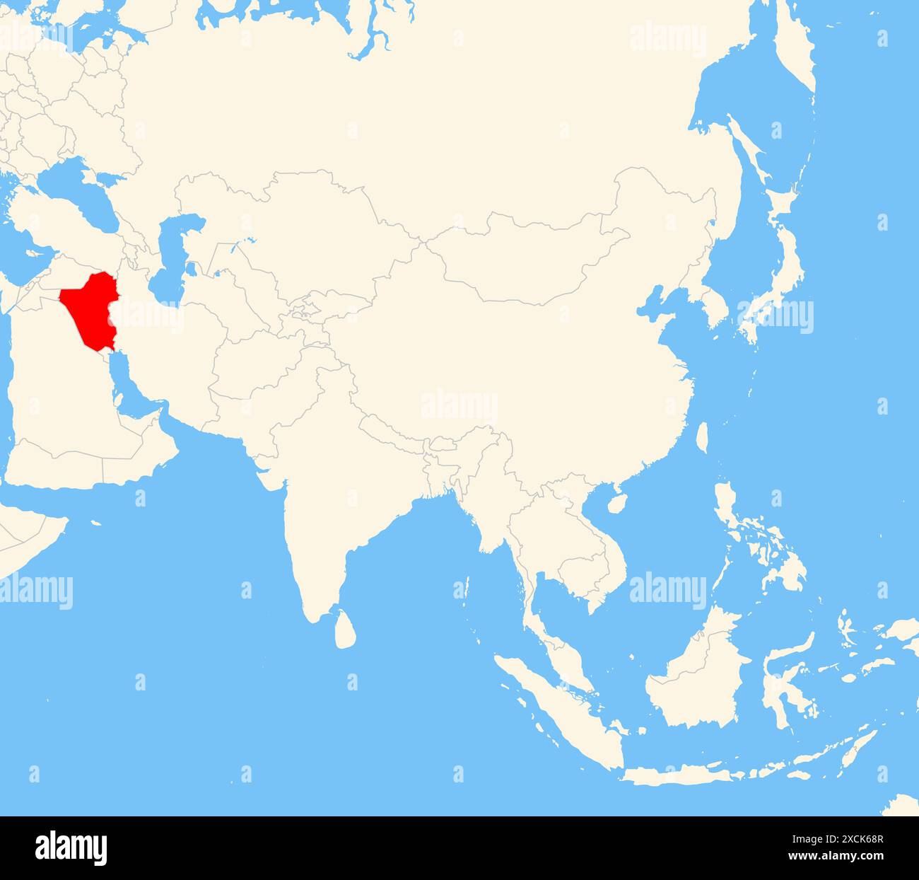 Iraq political map administrative hi-res stock photography and images ...