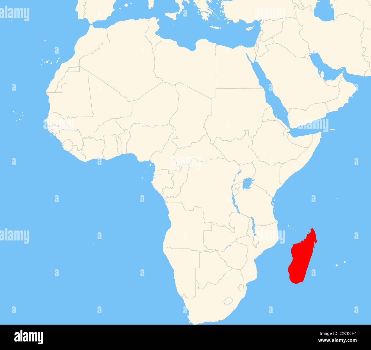 Madagascar location map hi-res stock photography and images - Alamy