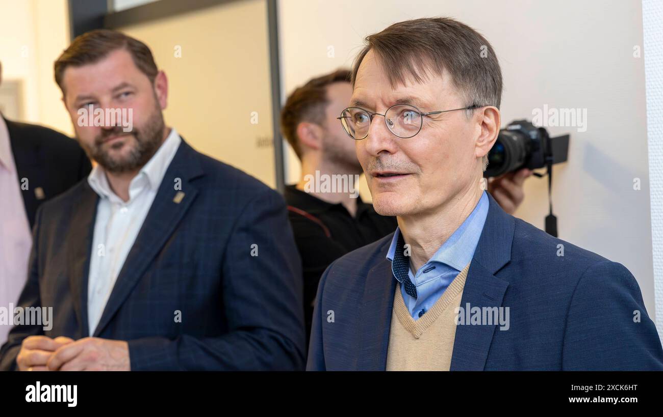 17.06.2024, Solingen, Klinikum, Gotenstrasse, Bundesgesundheitsminister ...