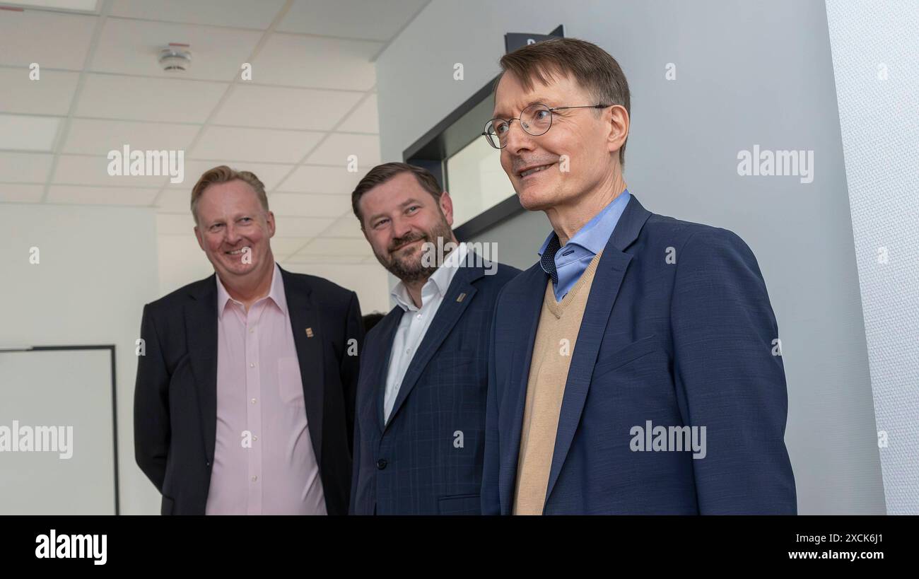 17.06.2024, Solingen, Klinikum, Gotenstrasse, Bundesgesundheitsminister ...