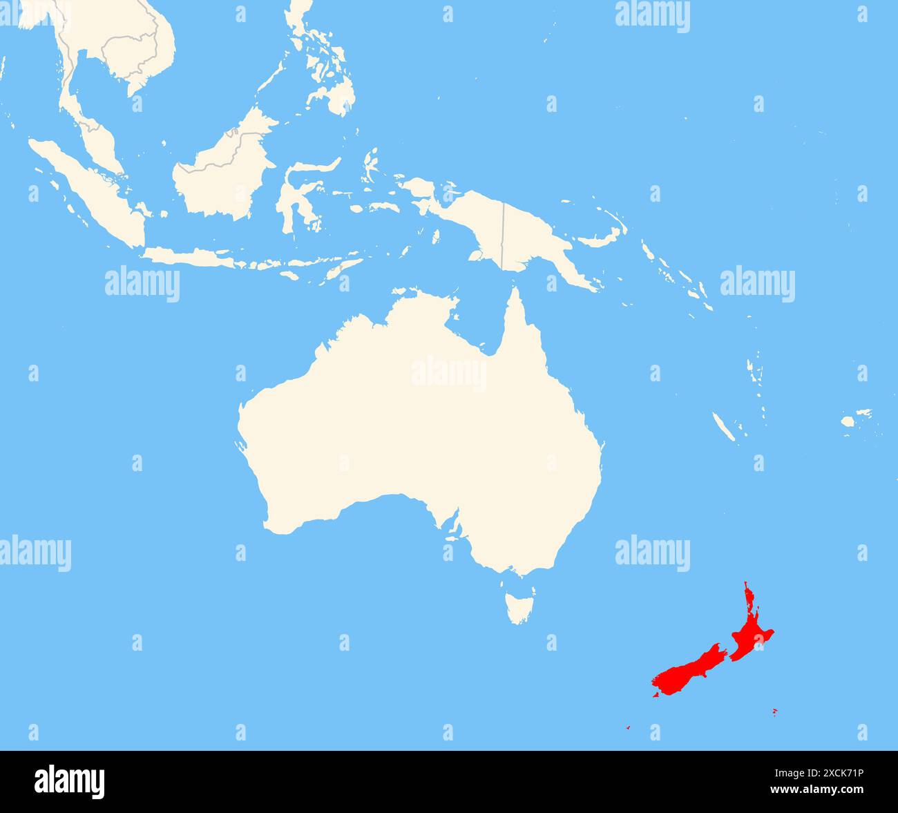 New zealand administrative map hi-res stock photography and images - Alamy