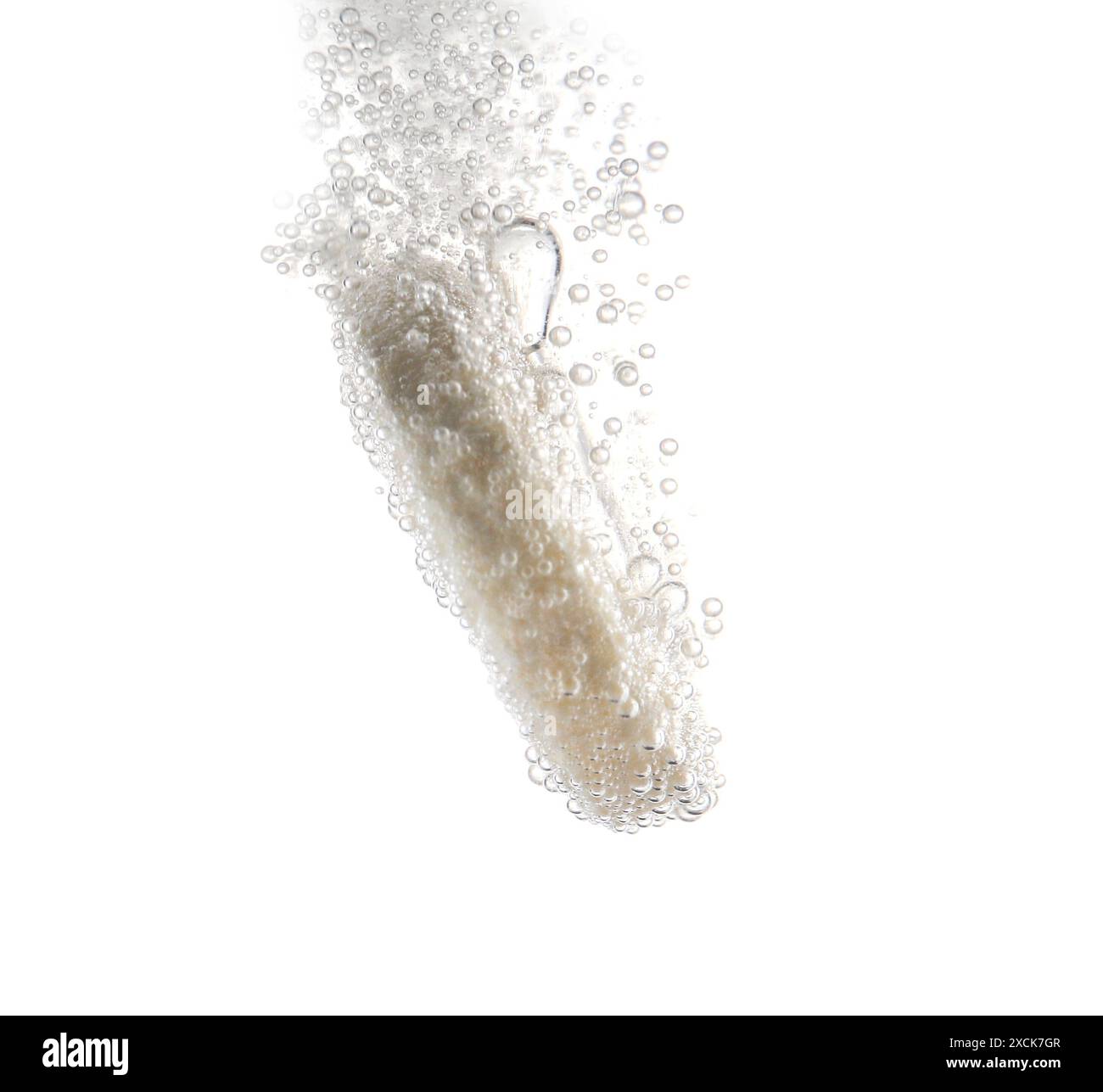Closeup effervescent tablet falling in hi-res stock photography and ...