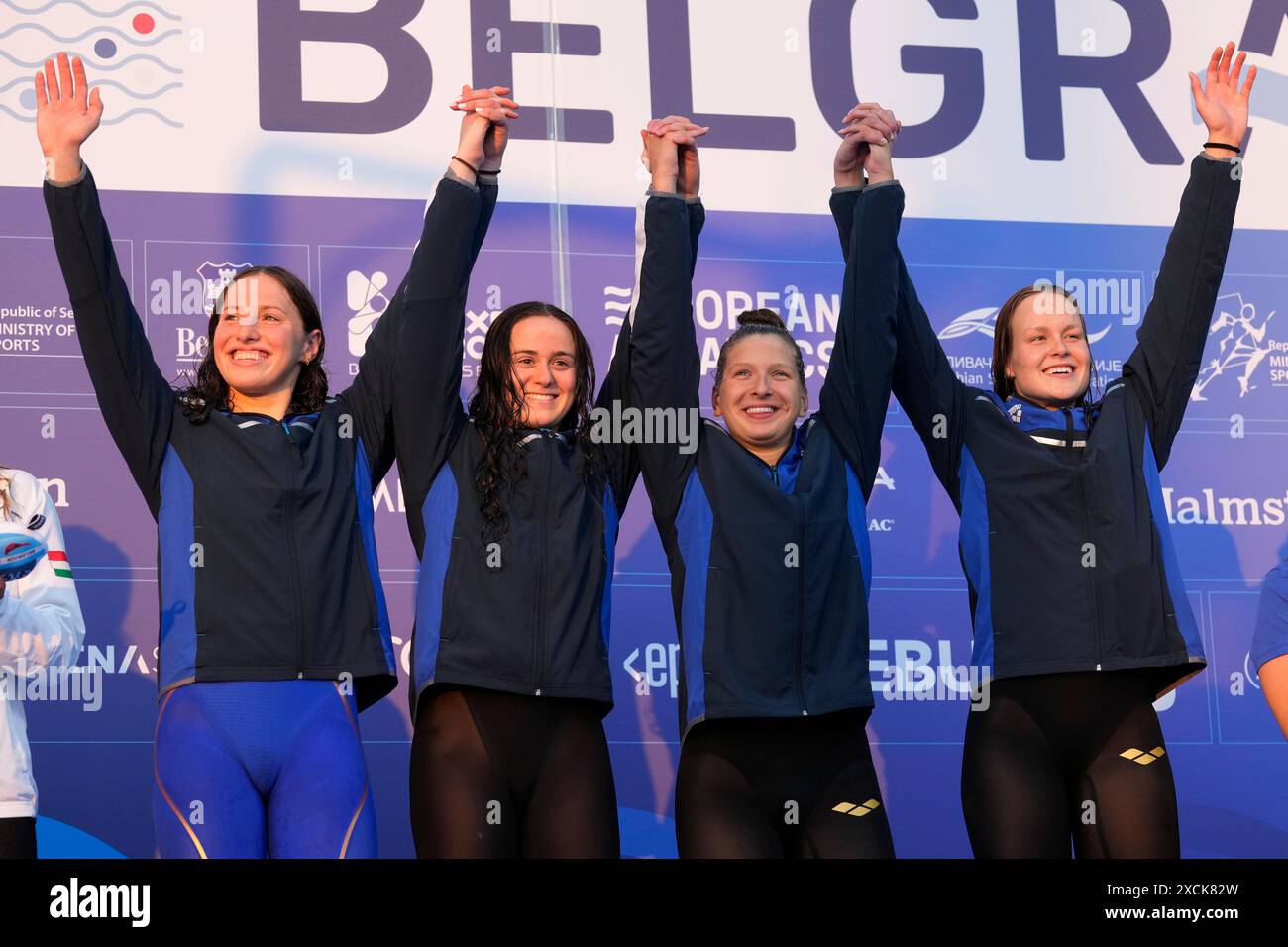 Winners from left: Israel's Lea Polonsky, Ayla Riley Spitz, Daria ...