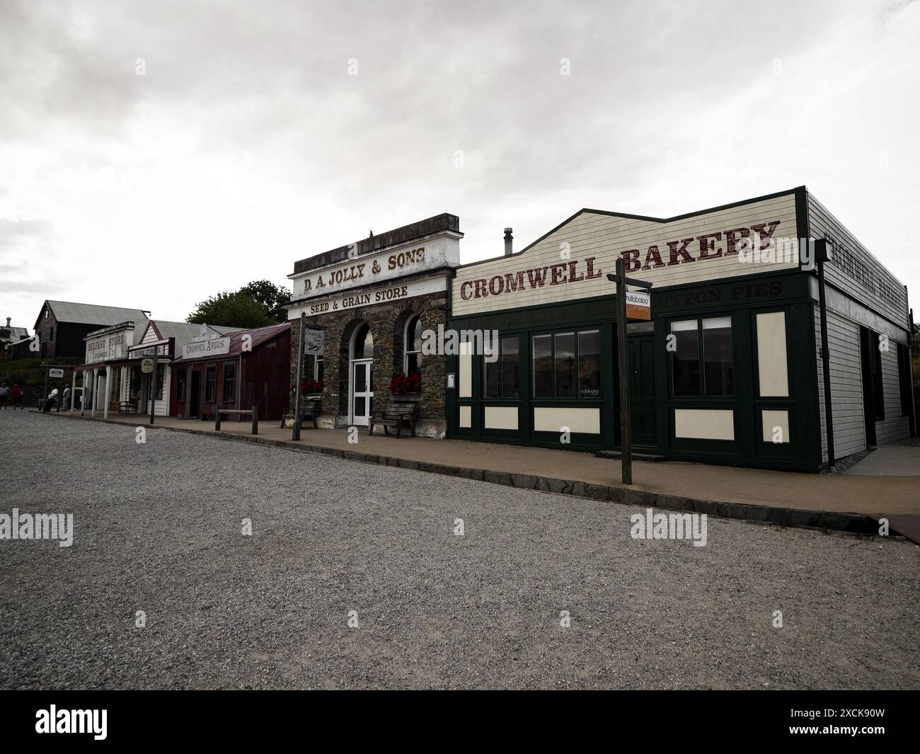 Cromwell, New Zealand - 2024: Old historic antique buildings bakery ...