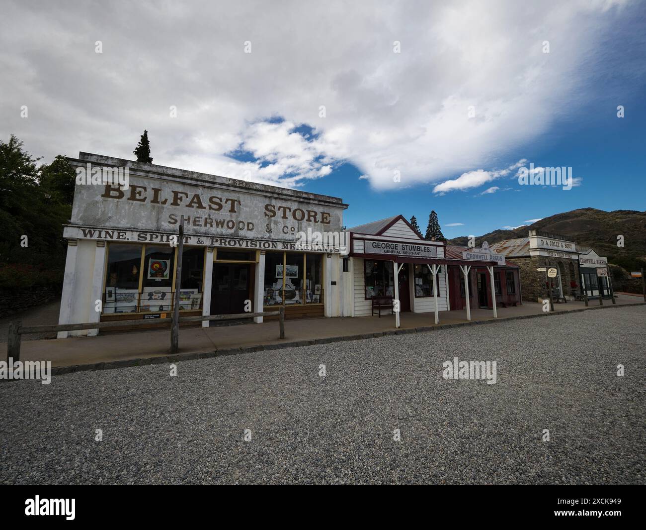 Cromwell, New Zealand - 2024: Old historic antique buildings bakery ...