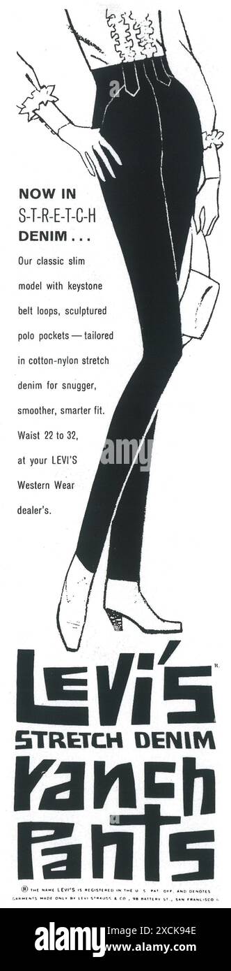Vintage levis ad posters hi-res stock photography and images - Alamy
