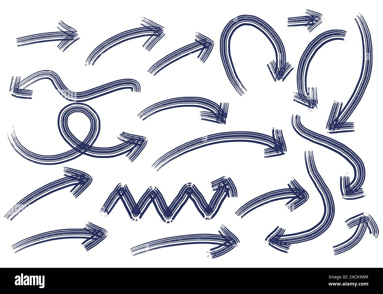 Hand drawn stylish arrow set design Stock Vector Image & Art - Alamy