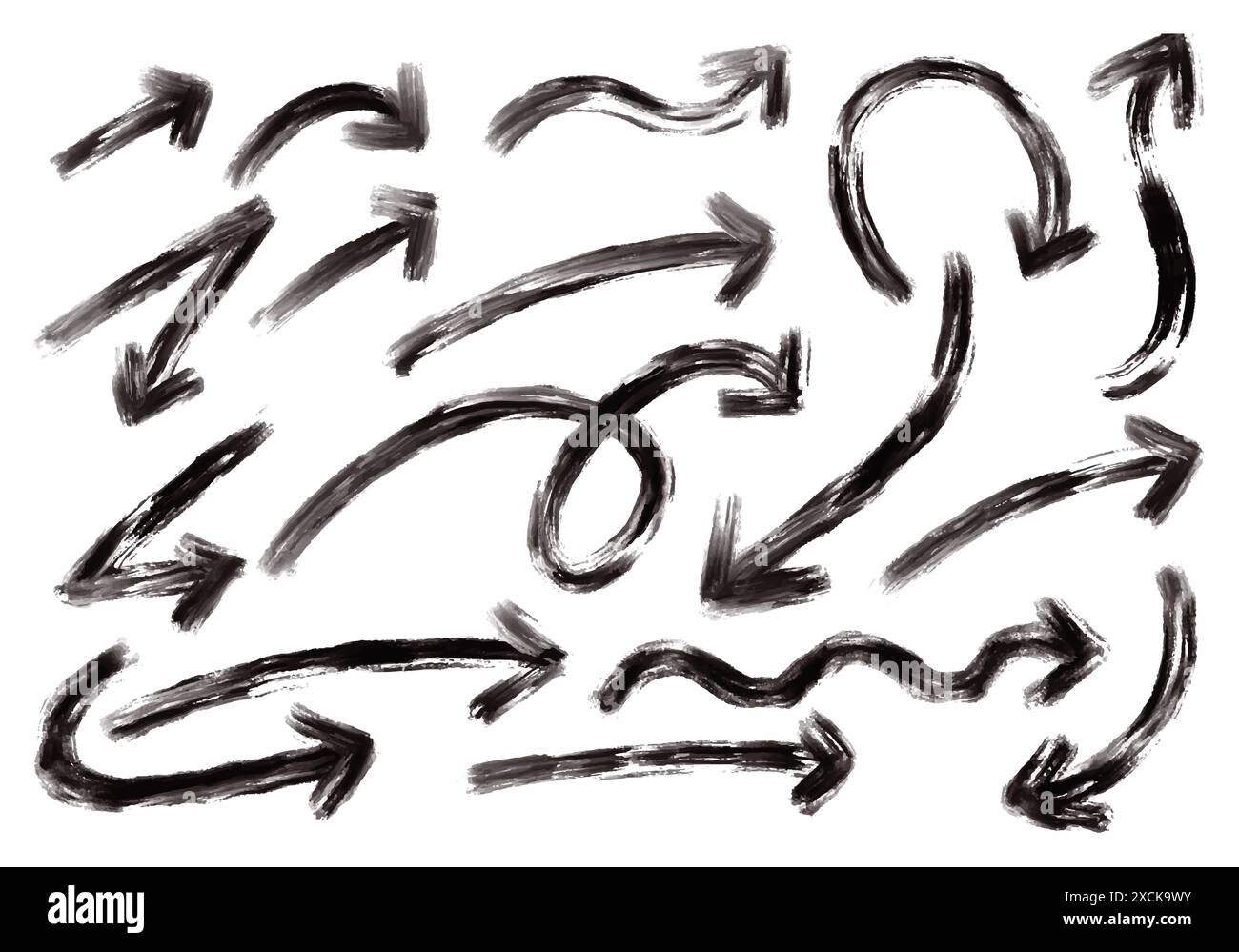 Hand drawn stylish arrow set design Stock Vector Image & Art - Alamy