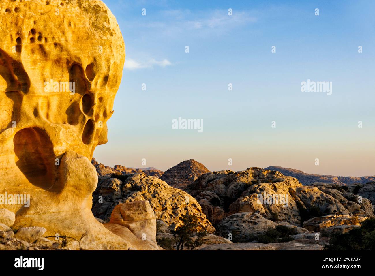 Rocky hills in Wadi Rum valley, Jordan Stock Photo - Alamy