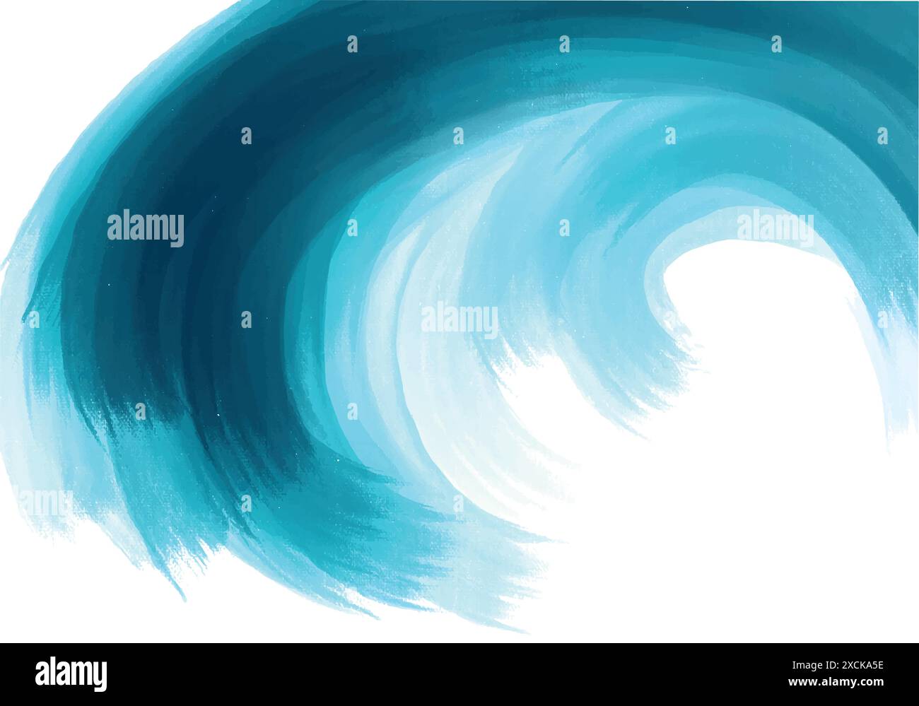 Powerful blue ocean wave background Stock Vector Image & Art - Alamy