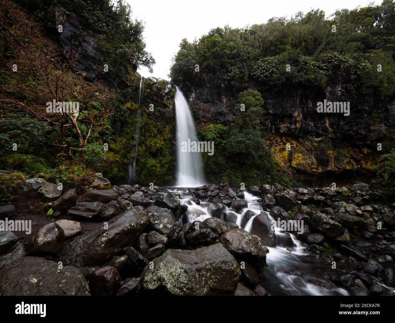 Long exposure nature landscape of Dawson Falls Te Rere O Kapuni ...