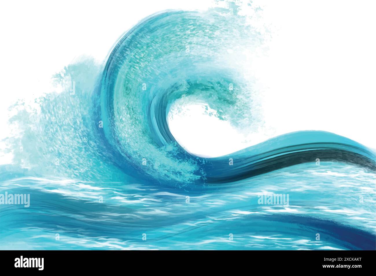 Ocean underwater blue wave background Stock Vector Image & Art - Alamy
