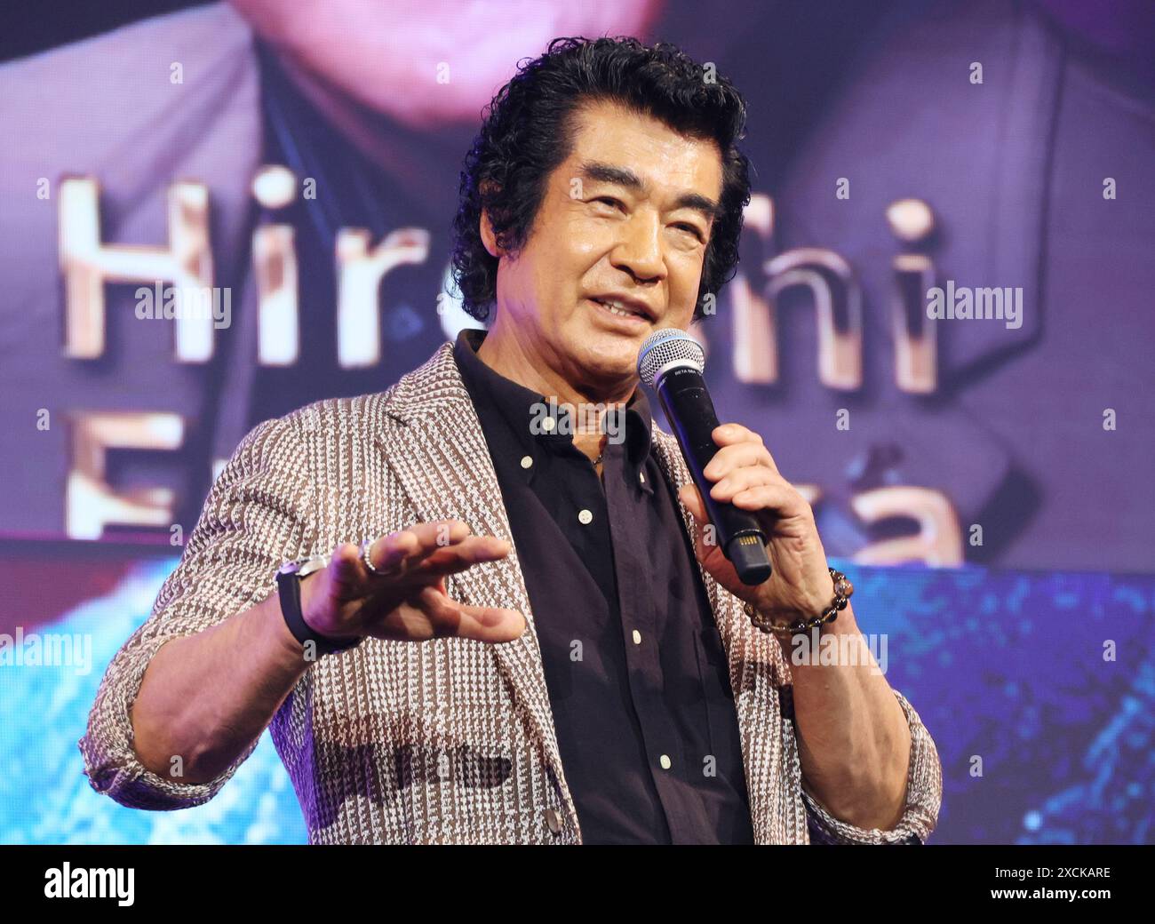 Tokyo, Japan. 17th June, 2024. Japanese actor Hiroshi Fujioka speaks as ...