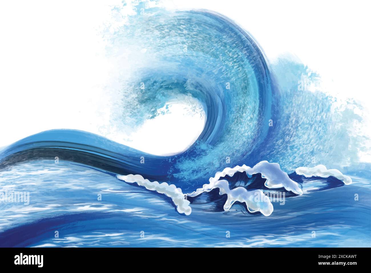 Ocean underwater blue wave background Stock Vector Image & Art - Alamy