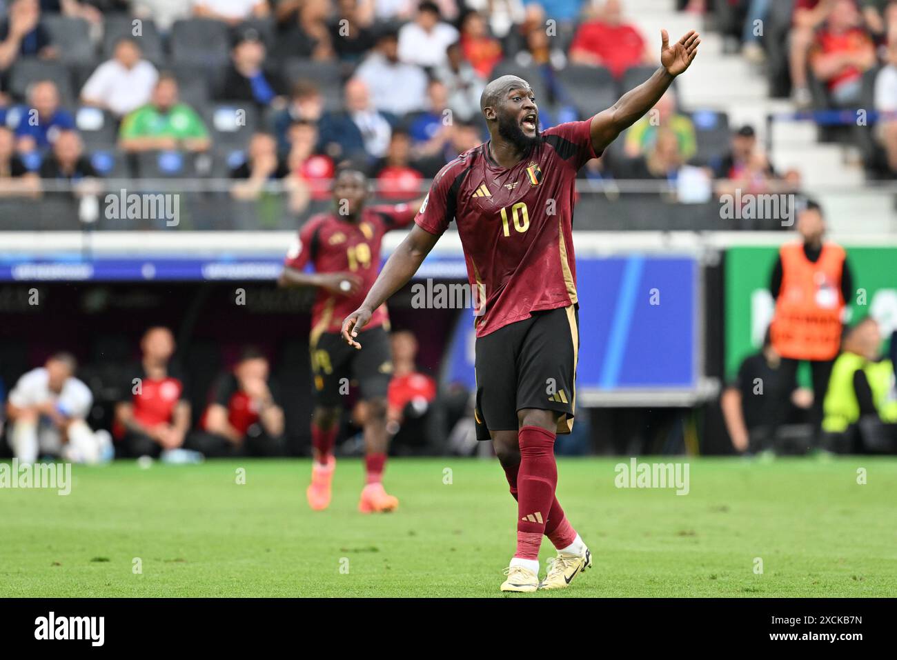 during a soccer game between the national teams of Belgium, called the ...