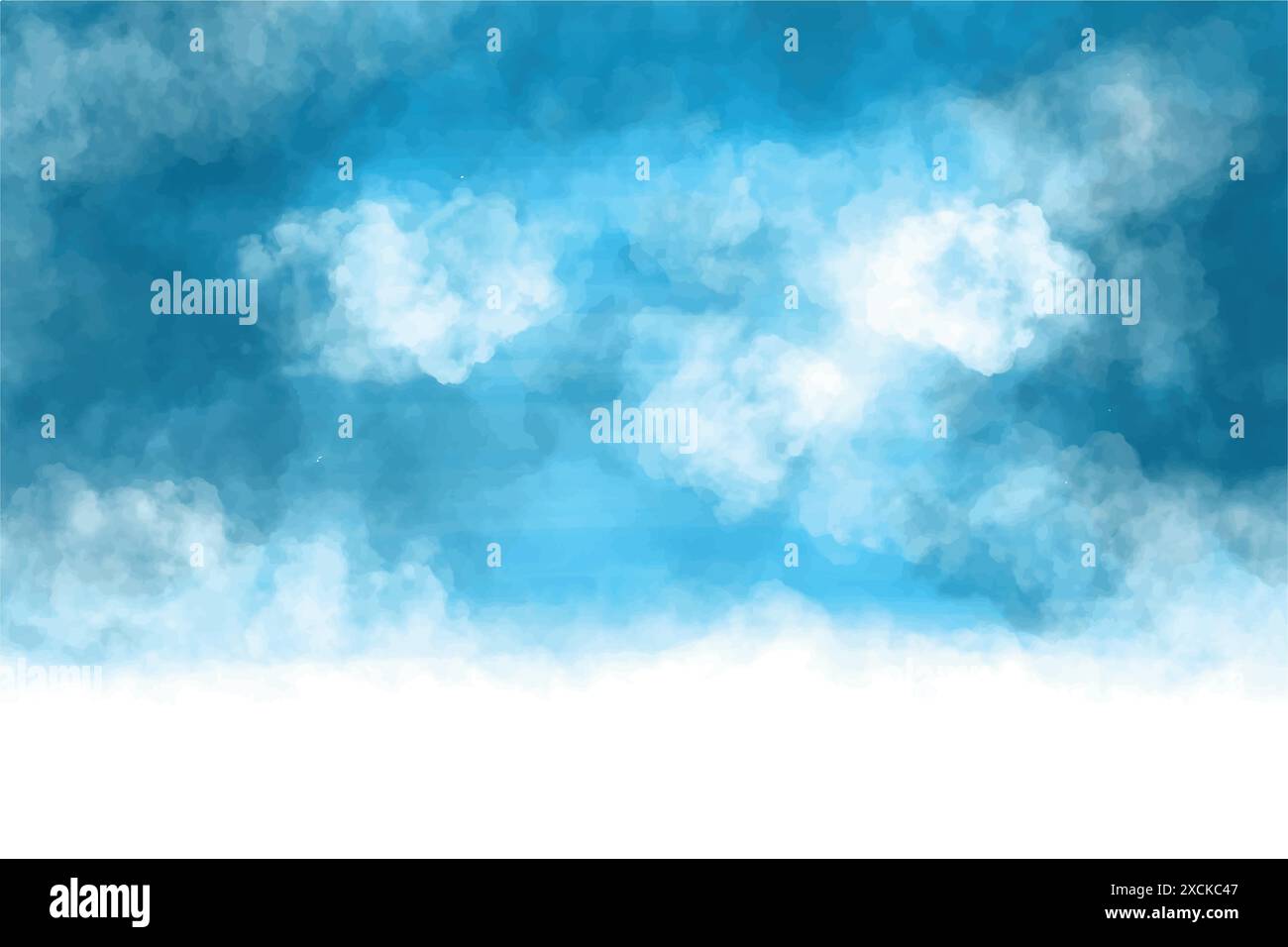 Green meadow white clouds Stock Vector Images - Alamy