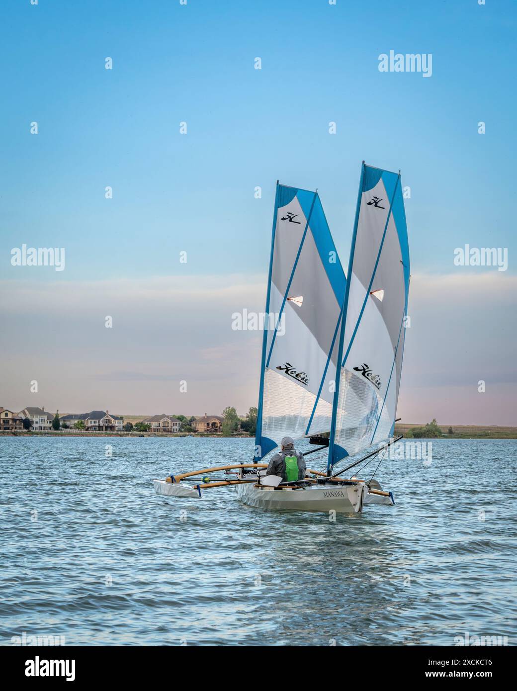 Loveland, CO, USA - June 2, 2024: Sailing Rowcruiser, homebuilt ...