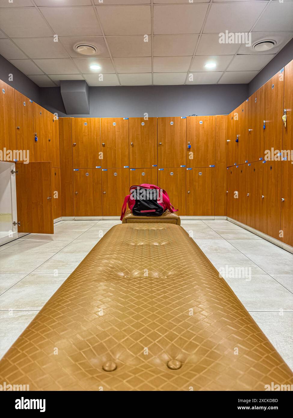 Swimming pool changing cabins hi-res stock photography and images - Alamy