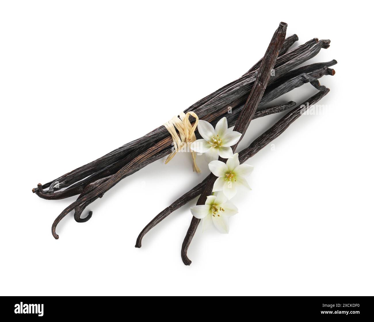 Top view natural vanilla Cut Out Stock Images & Pictures - Alamy