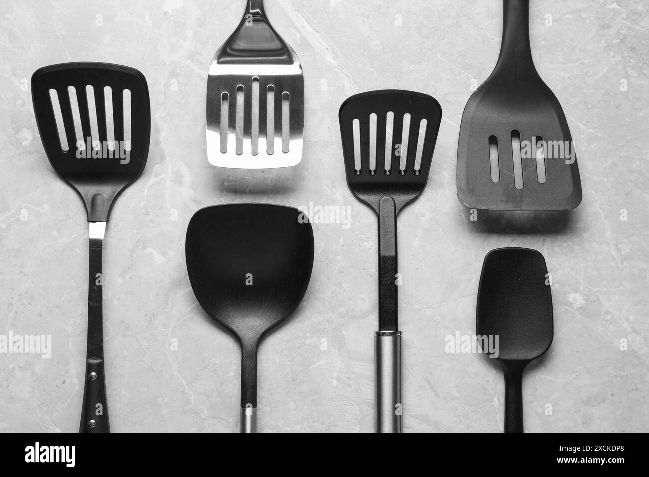 Spatulas view Black and White Stock Photos & Images - Alamy